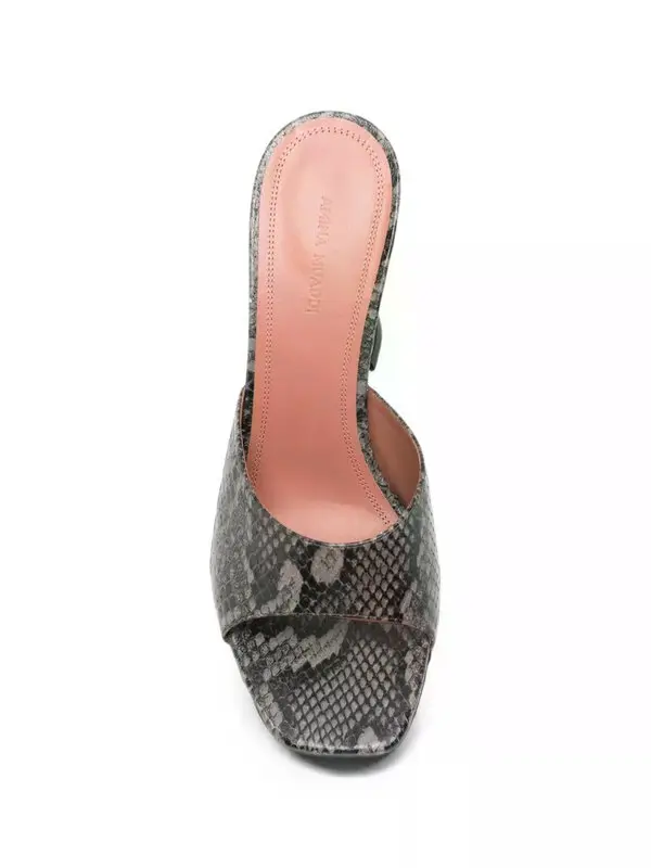 Amina Muaddi Lupita Snake-effect Mules