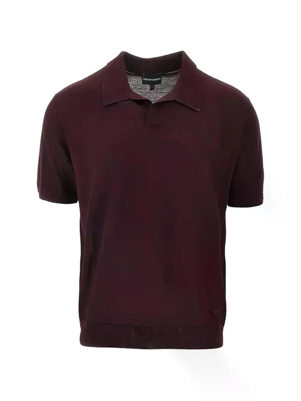 Emporio Armani Short-sleeved Knitted T-shirt - Red