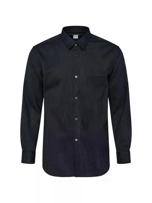 Comme Des Garçons Pinstripe-patterned Shirt - Black