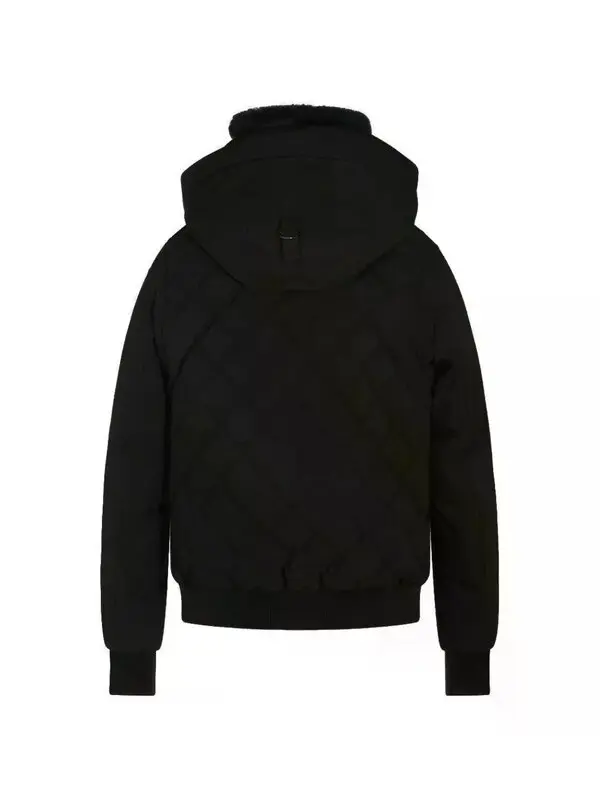 Mackage Quilted Hooded Jacket With Shearling Collar