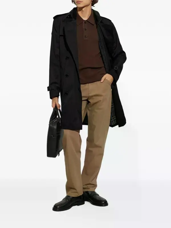 Burberry Long-sleeve Wool Polo Shirt