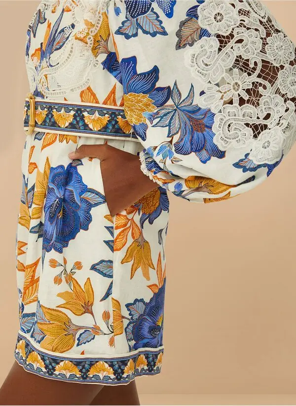 Farm Rio Summer Flowers Printed Jumpsuit