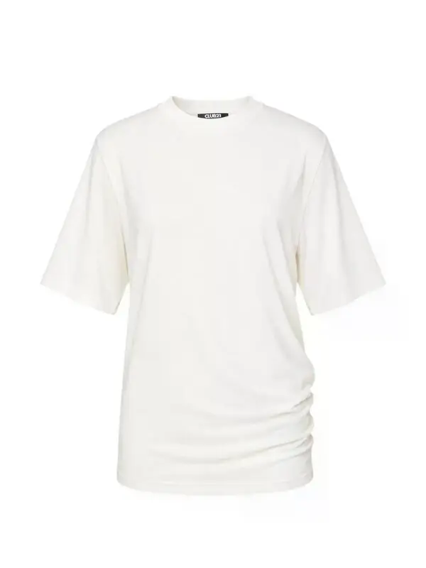 CLUB21 COLLECTION Willa Ruched Mock-neck Top