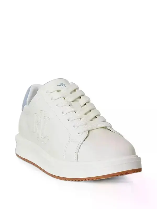 Ralph Lauren Ainsley Fulogo-embroidered Sneakers - White