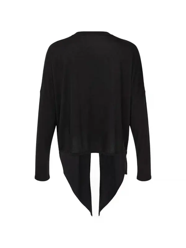 CLUB21 COLLECTION Leni Asymmetric Long-sleeve Top - Black