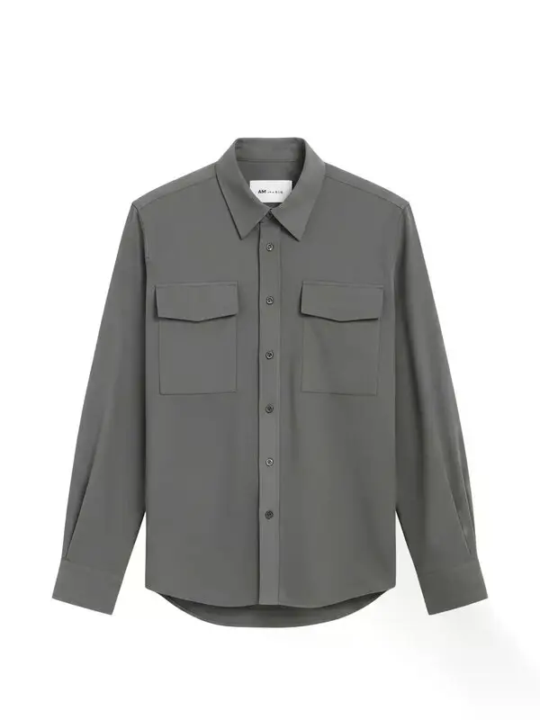 AMI Paris Flap-pocket Wool Shirt