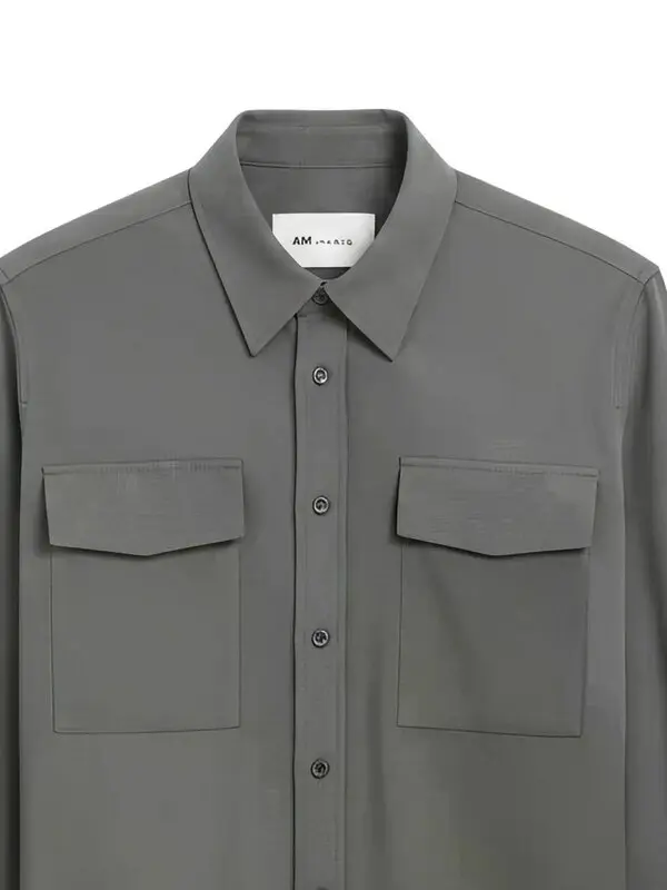 AMI Paris Flap-pocket Wool Shirt