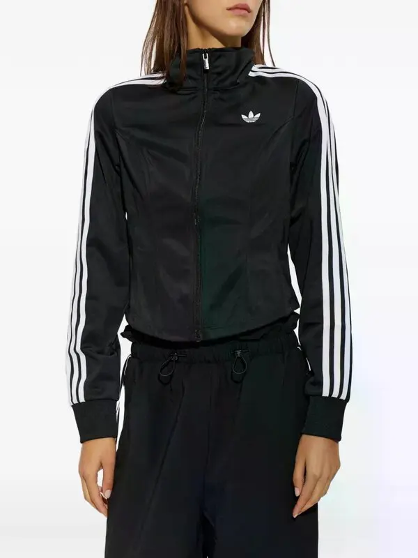 Adidas Logo-embroidered Zip-up Sweatshirt