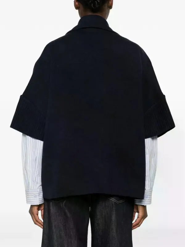 ANNE CLAIRE Double-breasted Ribbed-cuff Coat