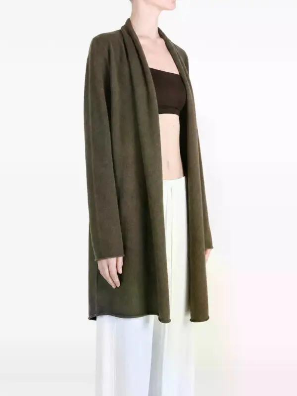 Frenckenberger Shawl-collar Open-front Cardigan