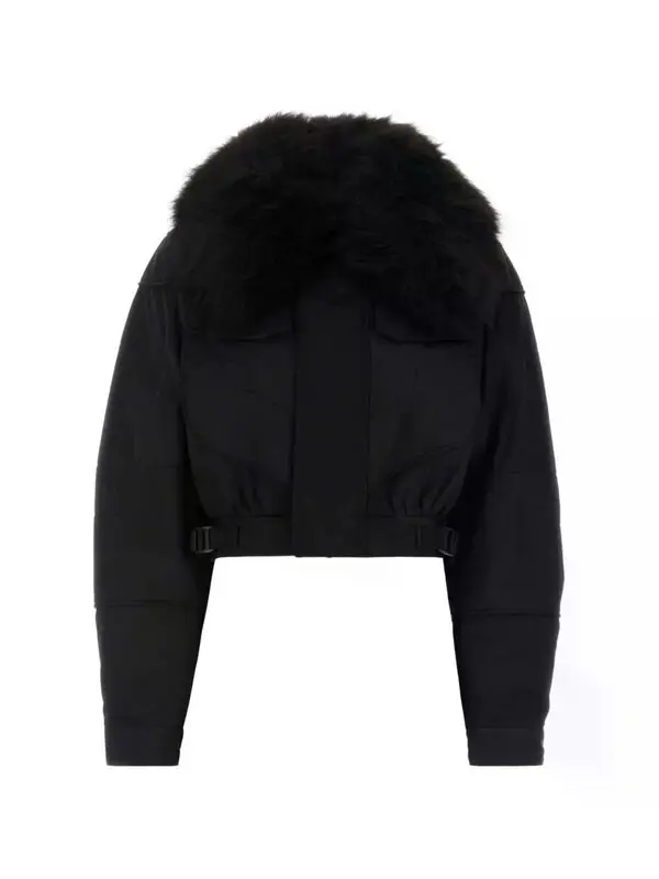 Dsquared2 Faux-fur Collar Padded Jacket - Black