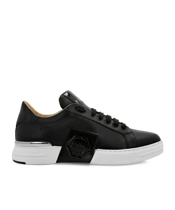 Philipp Plein Hexagon Lace-up Sneakers - Black