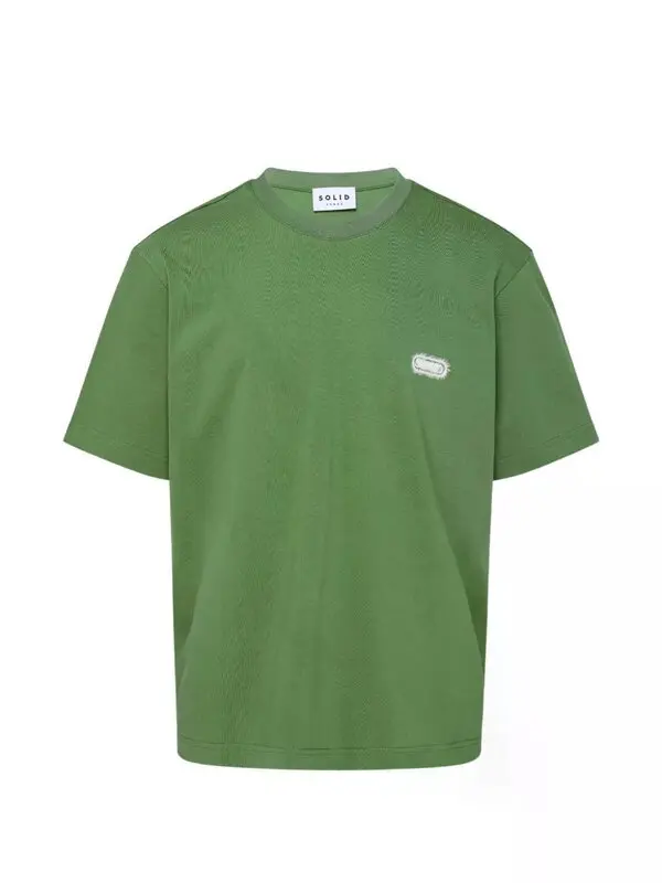 SOLID HOMME Logo-motif T-shirt - Green