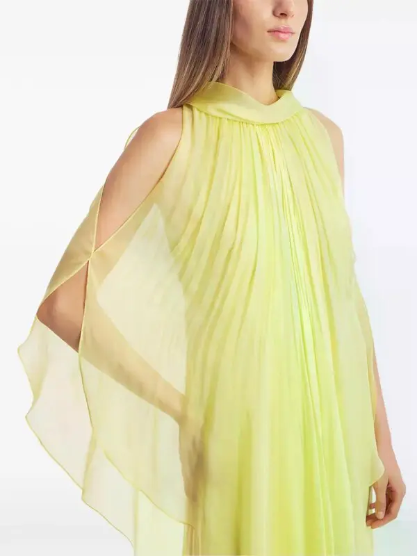 IRINA SCHROTTER Farah Pleated Maxi Dress