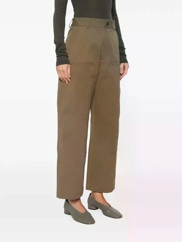 NICHOLSON & NICHOLSON Patch-pocket Tapered Trousers