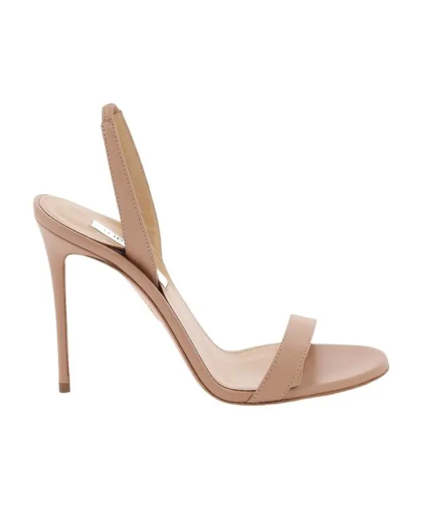 AQUAZZURA So Single Toe Strap Sandals - Nude