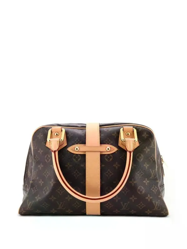LOUIS VUITTON Manhattan Handbag Monogram Canvas Gm Satchel