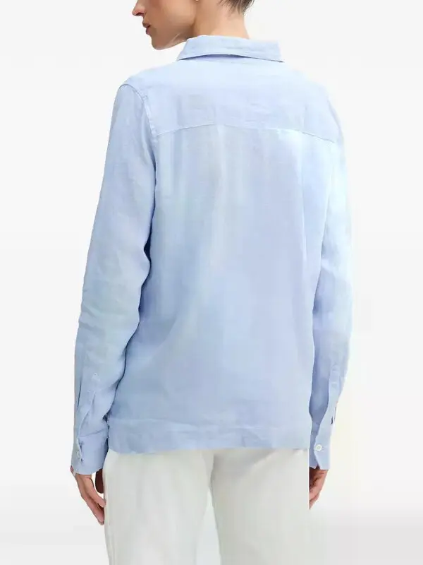 MOS MOSH Linen Chest-pocket Shirt