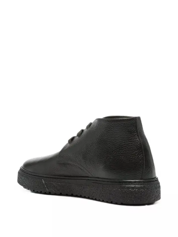 Corneliani Grainy Leather Lace-up Boots