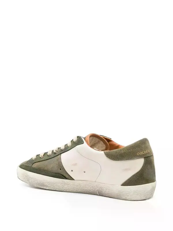 GOLDEN GOOSE Super-star Distressed Leather Sneakers