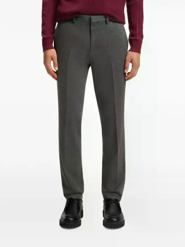 Hugo Melange Stretch Wool Extra-slim Fit Dress Trousers