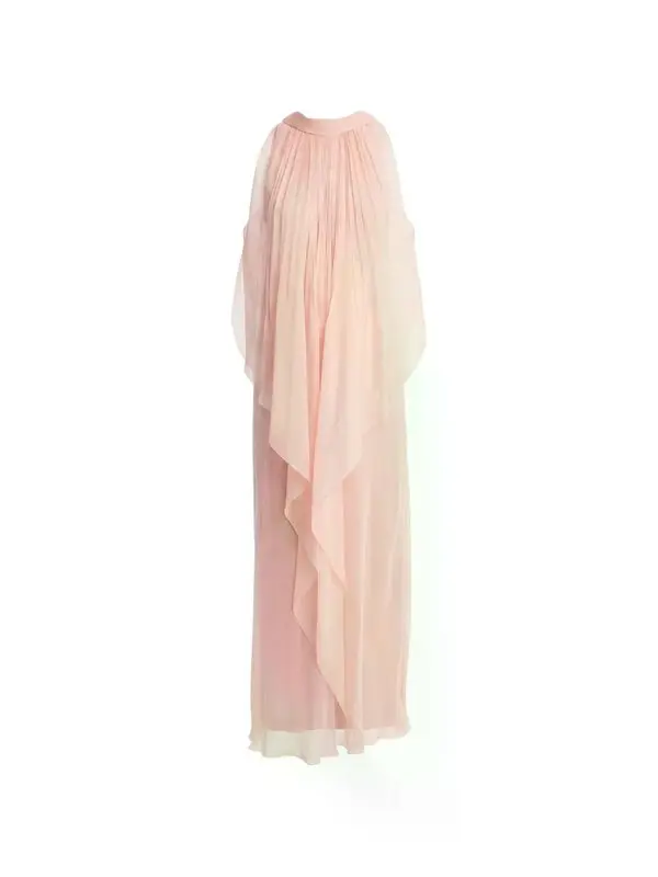 IRINA SCHROTTER Farah Pleated Maxi Dress - Pink