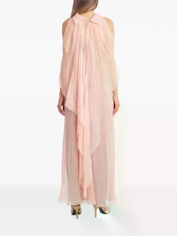 IRINA SCHROTTER Farah Pleated Maxi Dress