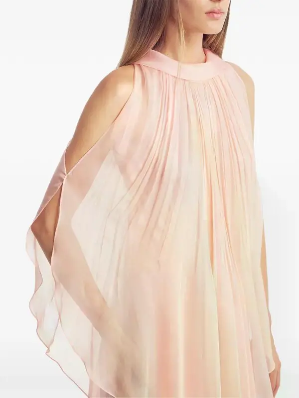 IRINA SCHROTTER Farah Pleated Maxi Dress