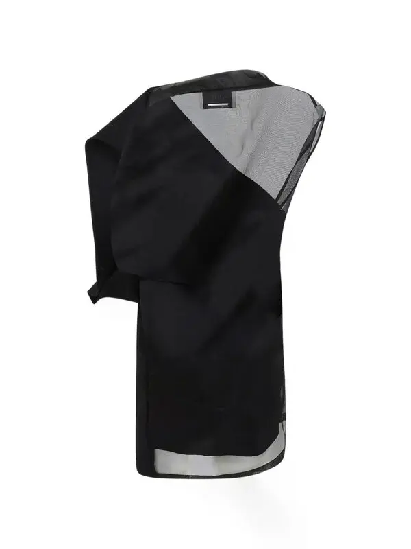 Sportmax Asymmetric-neck Midi Dress
