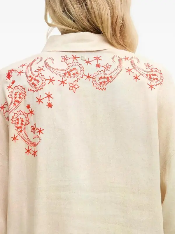 MOS MOSH Audri Paisley-embroidered Shirt