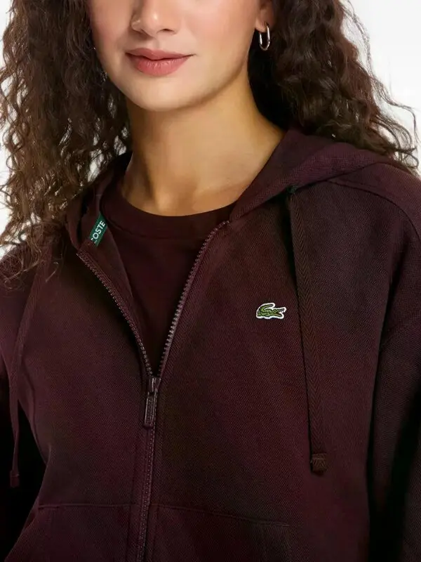 Lacoste Logo Patch Zip-up Hoodie