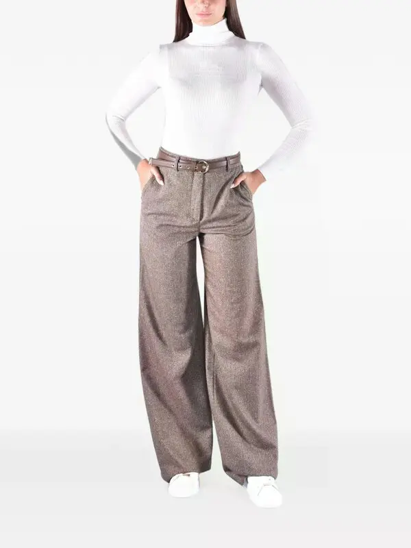 Max Mara Belted Wide-leg Trousers