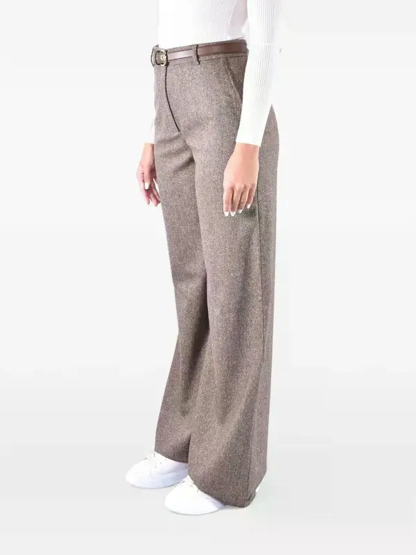 Max Mara Belted Wide-leg Trousers