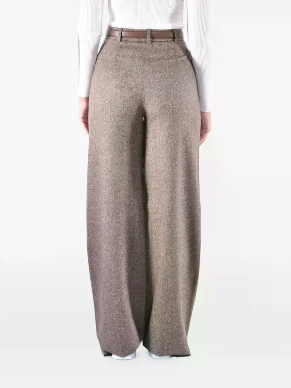 Max Mara Belted Wide-leg Trousers