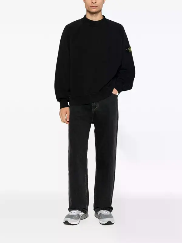 Stone Island Compass Patch Raglan Sleeve Sweater
