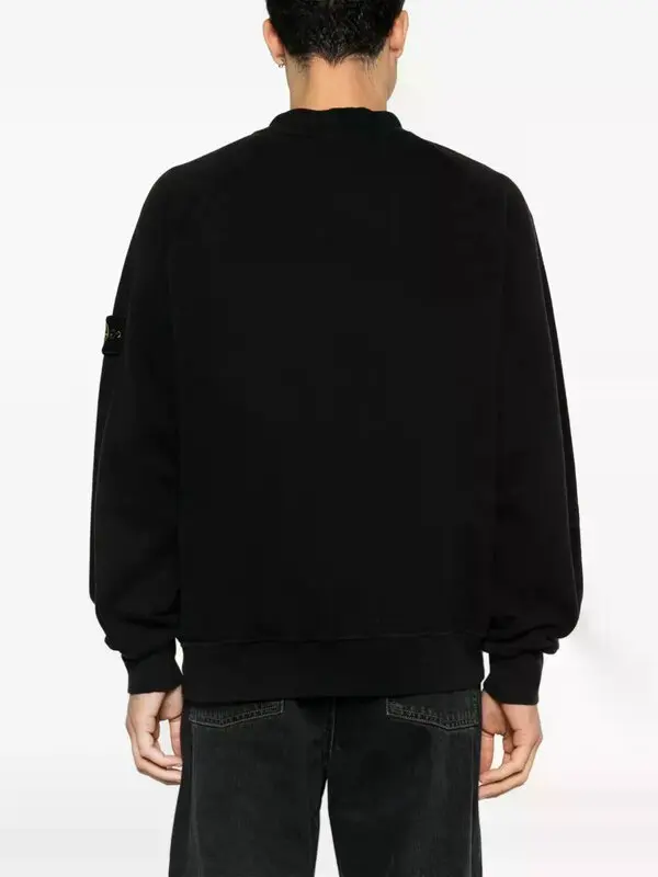 Stone Island Compass Patch Raglan Sleeve Sweater