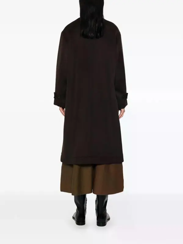 NICHOLSON & NICHOLSON Button-up Funnel Neck Coat