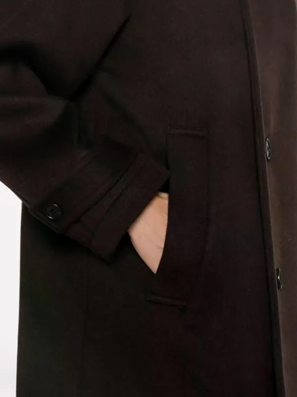 NICHOLSON & NICHOLSON Button-up Funnel Neck Coat