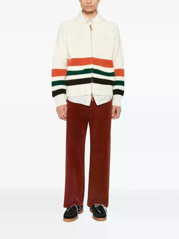 SEBAGO Dyer Bay Striped Zip-up Cardigan