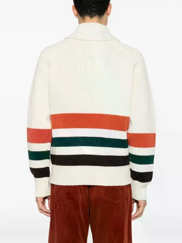 SEBAGO Dyer Bay Striped Zip-up Cardigan