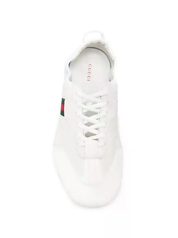 Gucci Suede And Leather Flex Sneakers - White