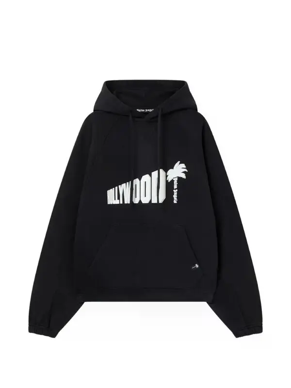 Palm Angels Sunset Blvd Palm Loose Hoodie - Black