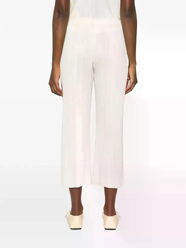 Issey Miyake Pleated Cropped Trousers