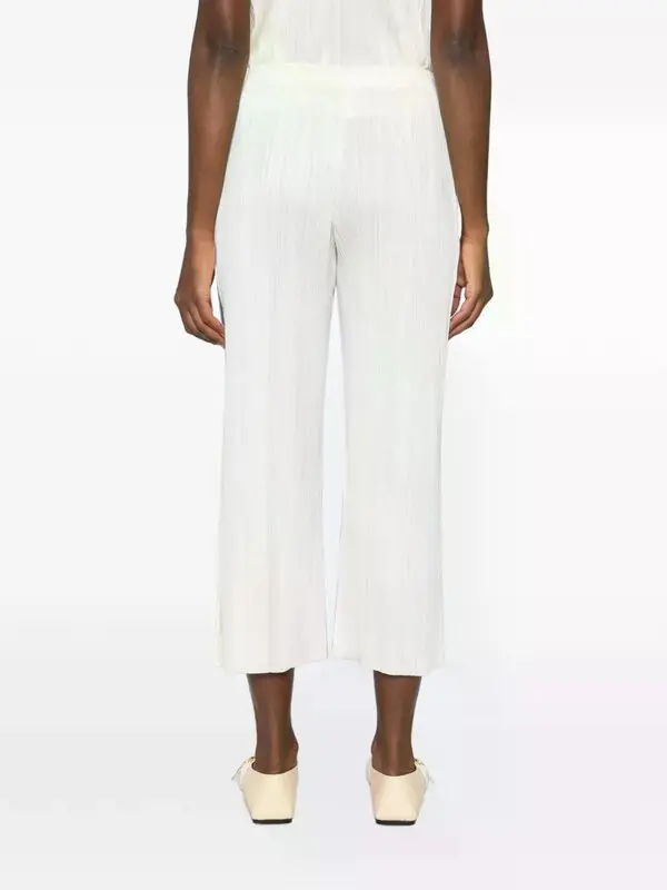 Issey Miyake Cropped Pleated Trousers
