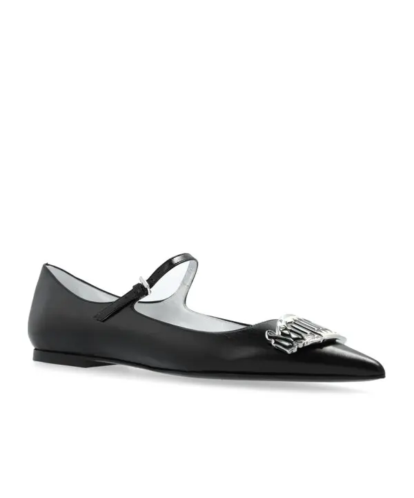 Dsquared2 Gothic Pointed-toe Ballet Flats