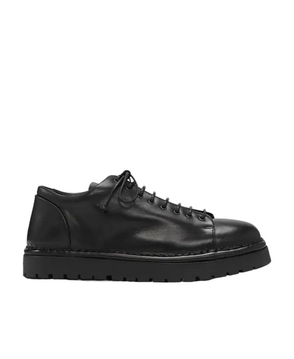 Marsèll Pallottola Round-toe Lace-up Sneakers - Black