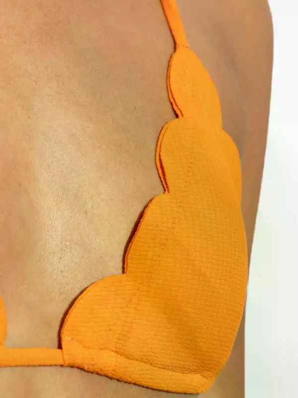 Marysia Broadway Scalloped-edge Bikini Top - Orange