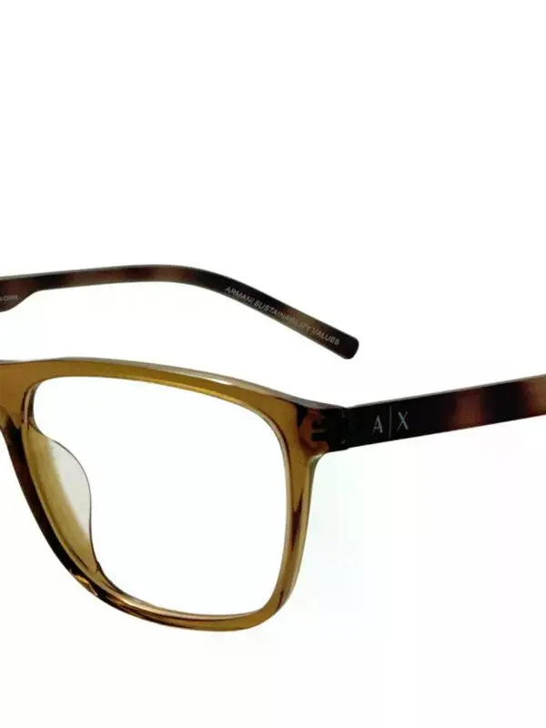 Armani Exchange Rectangle Frame Eyeglasses - Green