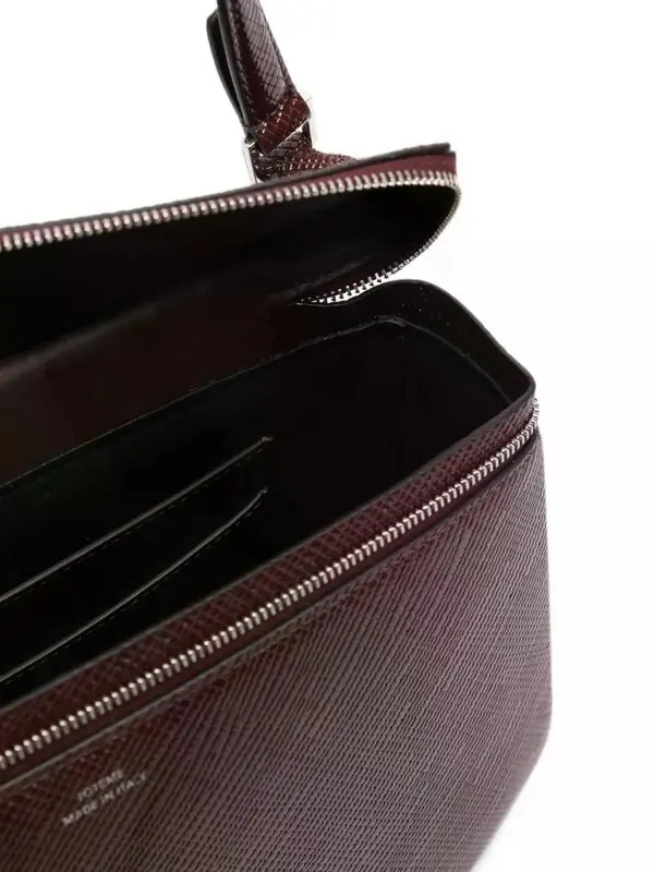 TOTEME Patent Leather Shoulder Bag - Red