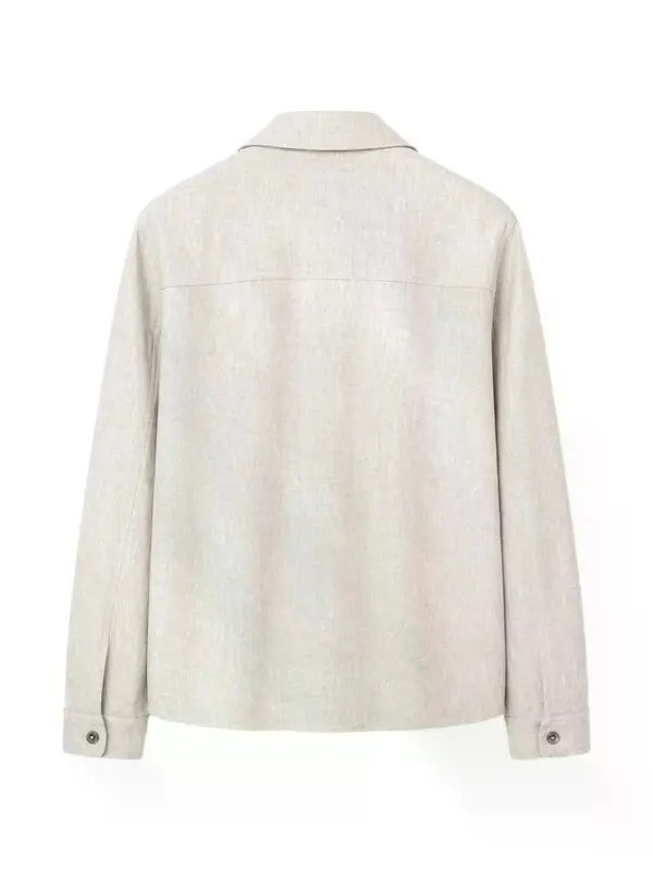 MANUEL RITZ Linen Zip-up Jacket